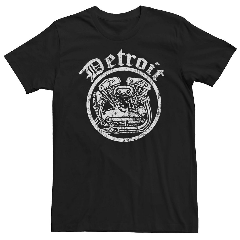 Big & Tall Motor Detroit Circle Logo Graphic Tee
