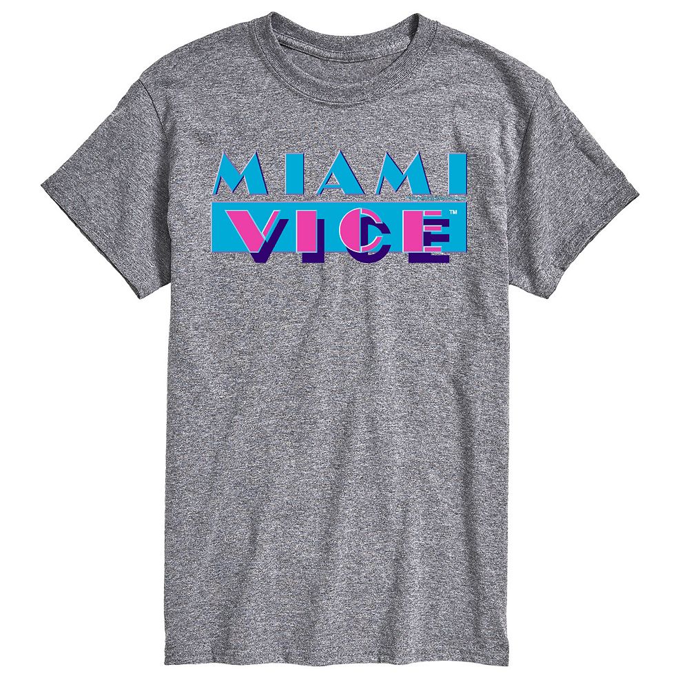 Big & Tall Miami Vice Logo Graphic Tee