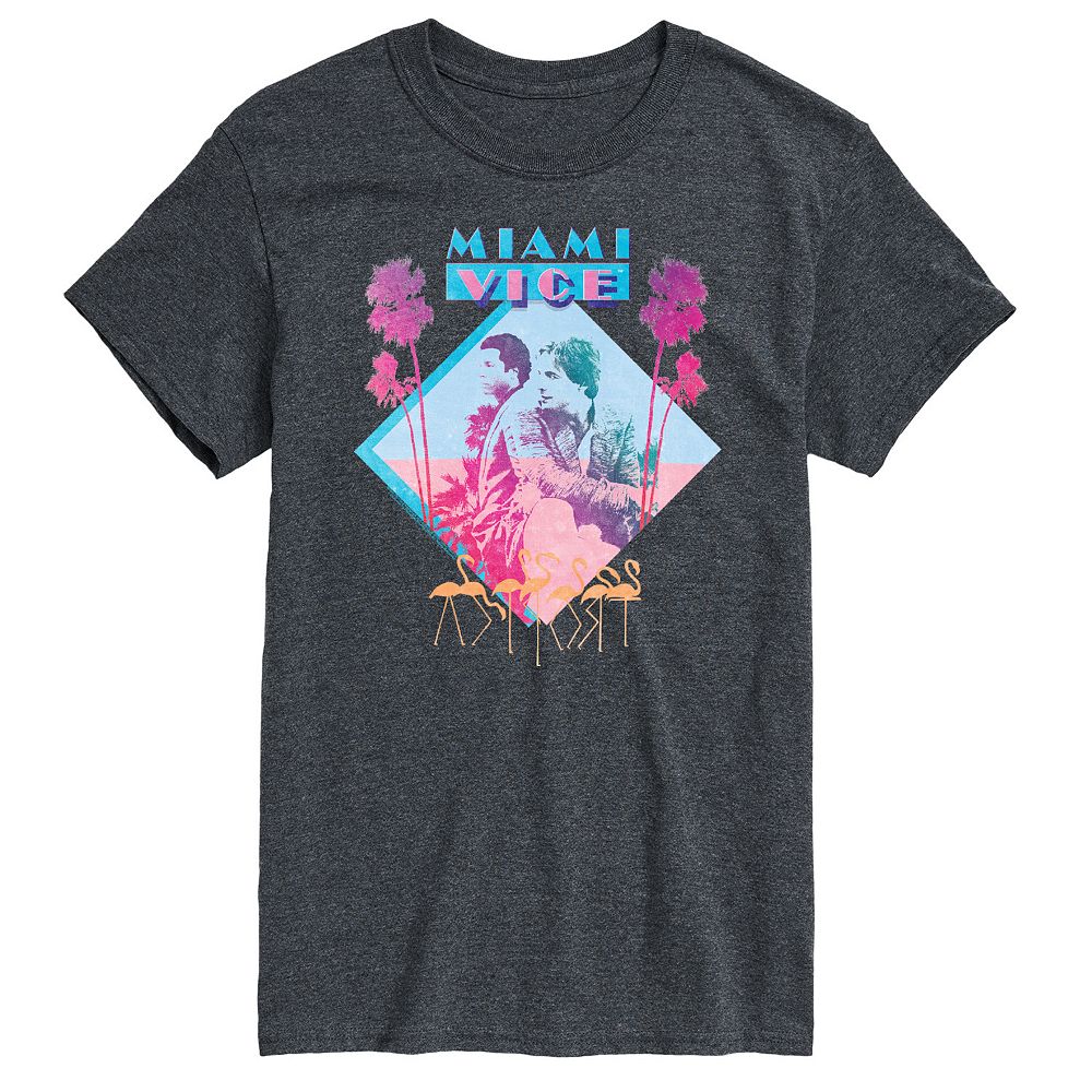 Big & Tall Miami Vice Graphic Tee