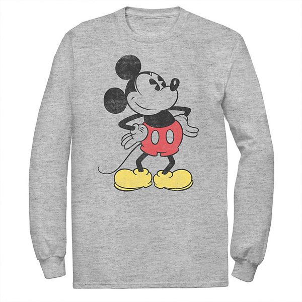 Disney's Mickey Mouse Big & Tall Hands On The Hip Pose Long Sleeve