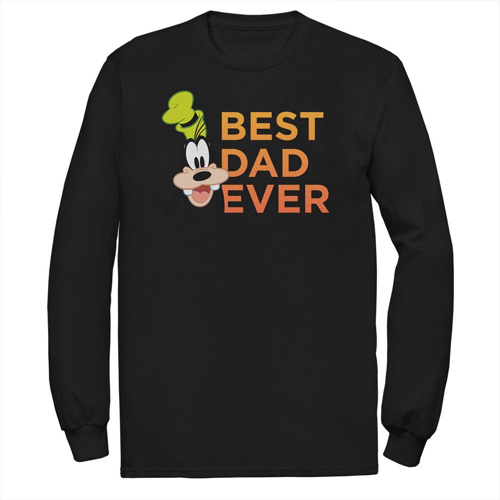 Disney's Goofy Big & Tall Best Dad Ever Long Sleeve Graphic Tee