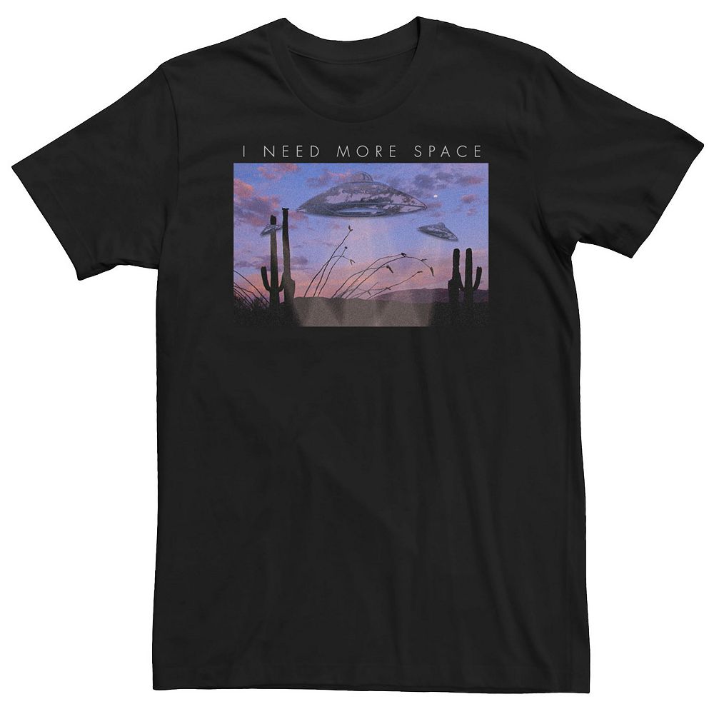 Big & Tall Need More Space Desert UFO Graphic Tee