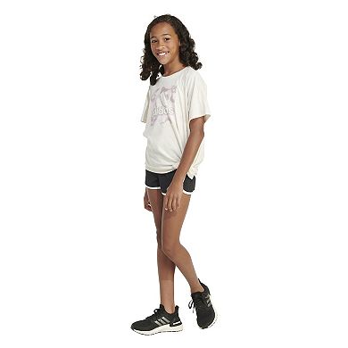 Girls 7-16 adidas Loose Tie Front Heather Tee in Regular & Plus