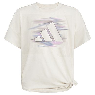 Girls 7-16 adidas Loose Tie Front Heather Tee in Regular & Plus