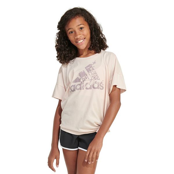 Girls 7-16 adidas Loose Tie Front Tee