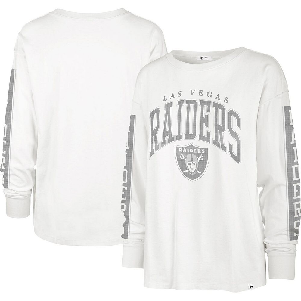 Women's '47 White Las Vegas Raiders StatementÂ Long Sleeve T-Shirt