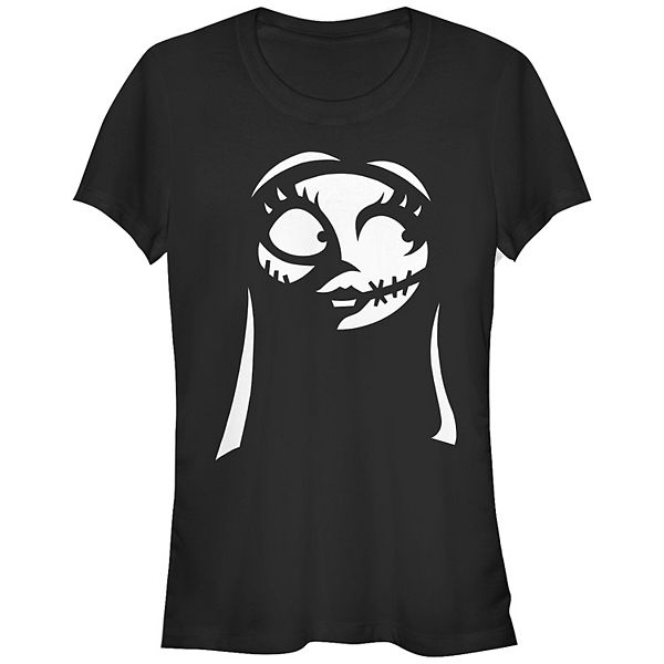 Disney's The Nightmare Before Christmas Juniors' Sally Big Face Fitted ...