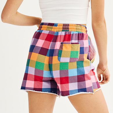 Juniors' IVORY ELLA Colorblock Lounge Shorts
