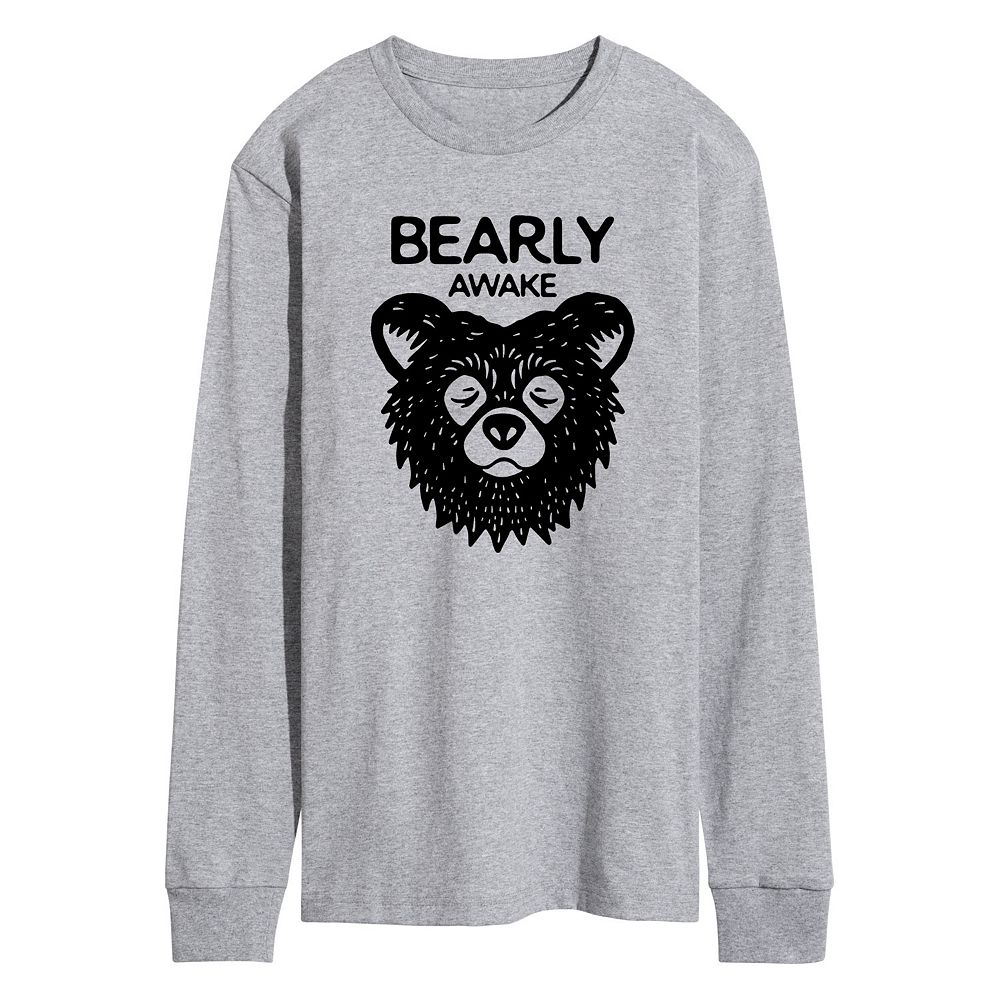 Men's "Bearly Awake" Long Sleeve Tee