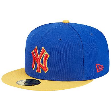 Men's New Era Royal/Yellow New York Yankees Empire 59FIFTY Fitted Hat