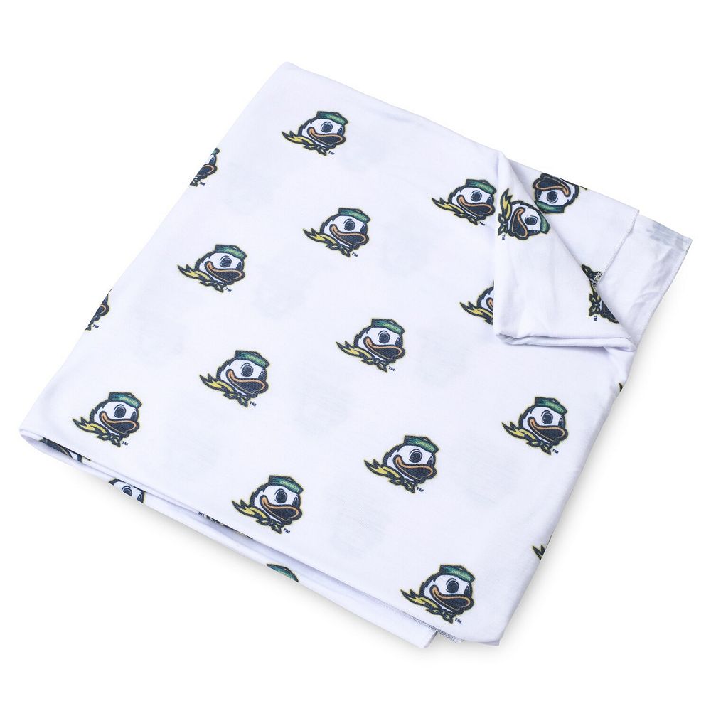 "Newborn & Infant Oregon Ducks 47"" x 47"" Swaddle Blanket"