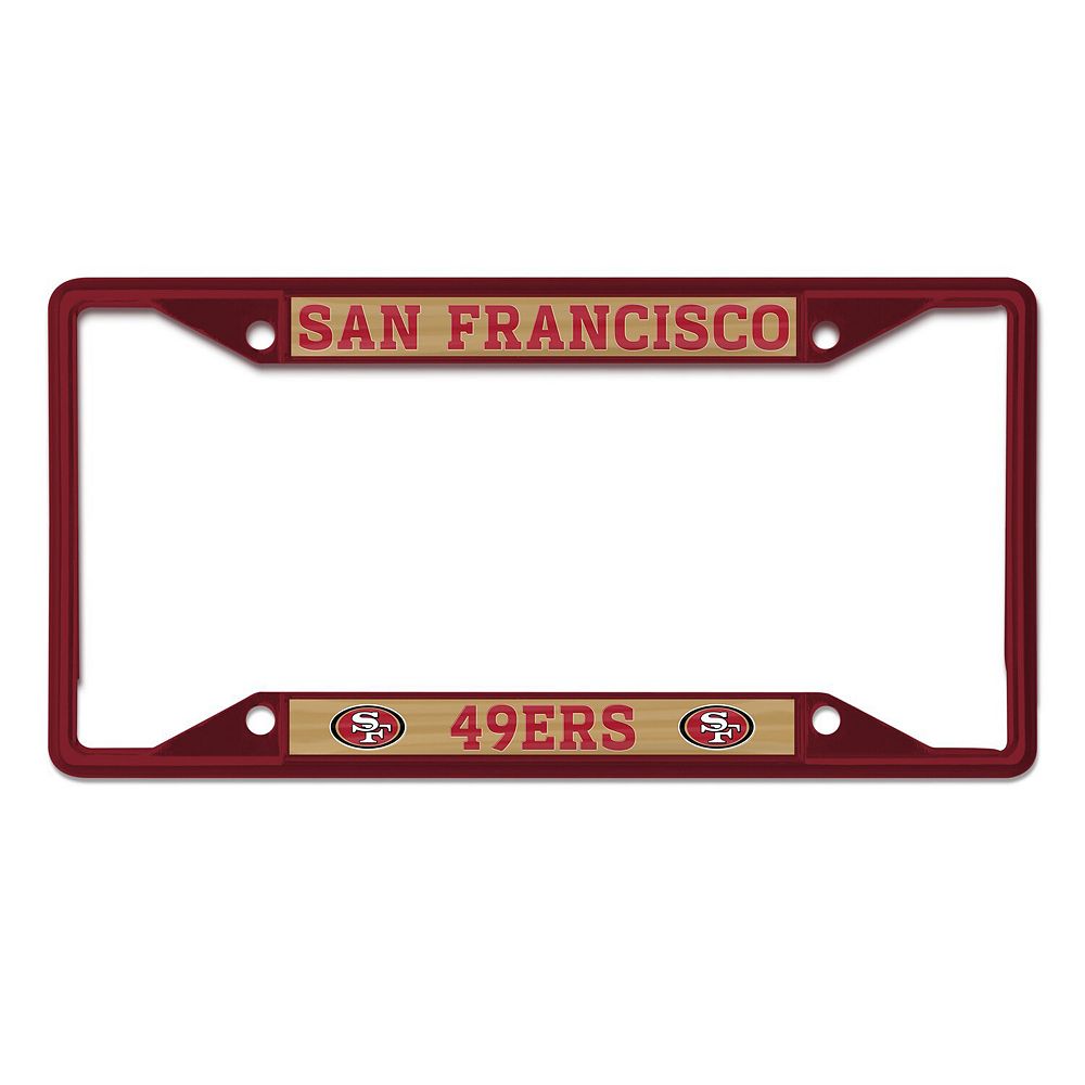 WinCraft San Francisco 49ers Chrome Color License Plate Frame