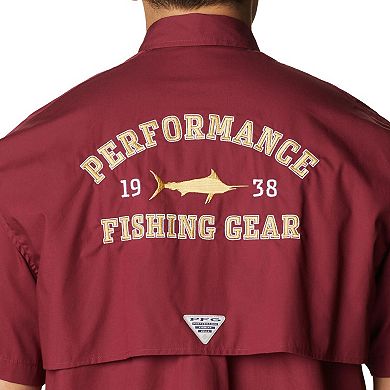 Men's Columbia Garnet Florida State Seminoles Bonehead Button-Up Shirt