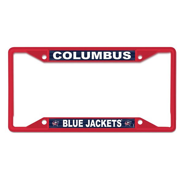 WinCraft Columbus Blue Jackets Chrome Colored License Plate Frame
