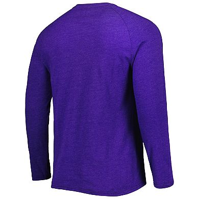 Men's Concepts Sport Heathered Purple Phoenix Suns Left Chest Henley ...
