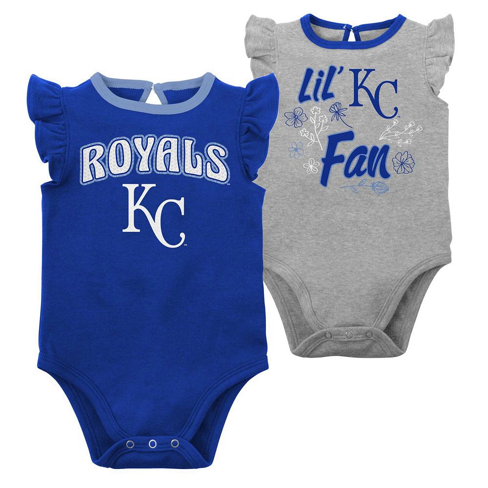 Infant Royal/Heather Gray Kansas City Royals Little Fan Two-Pack ...