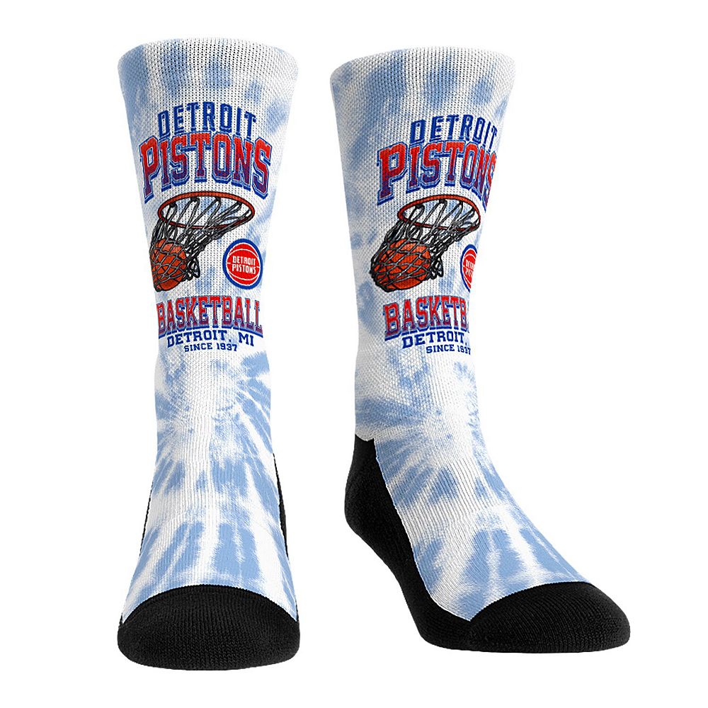 Unisex Rock Em Socks Detroit Pistons Vintage Hoop Crew Socks