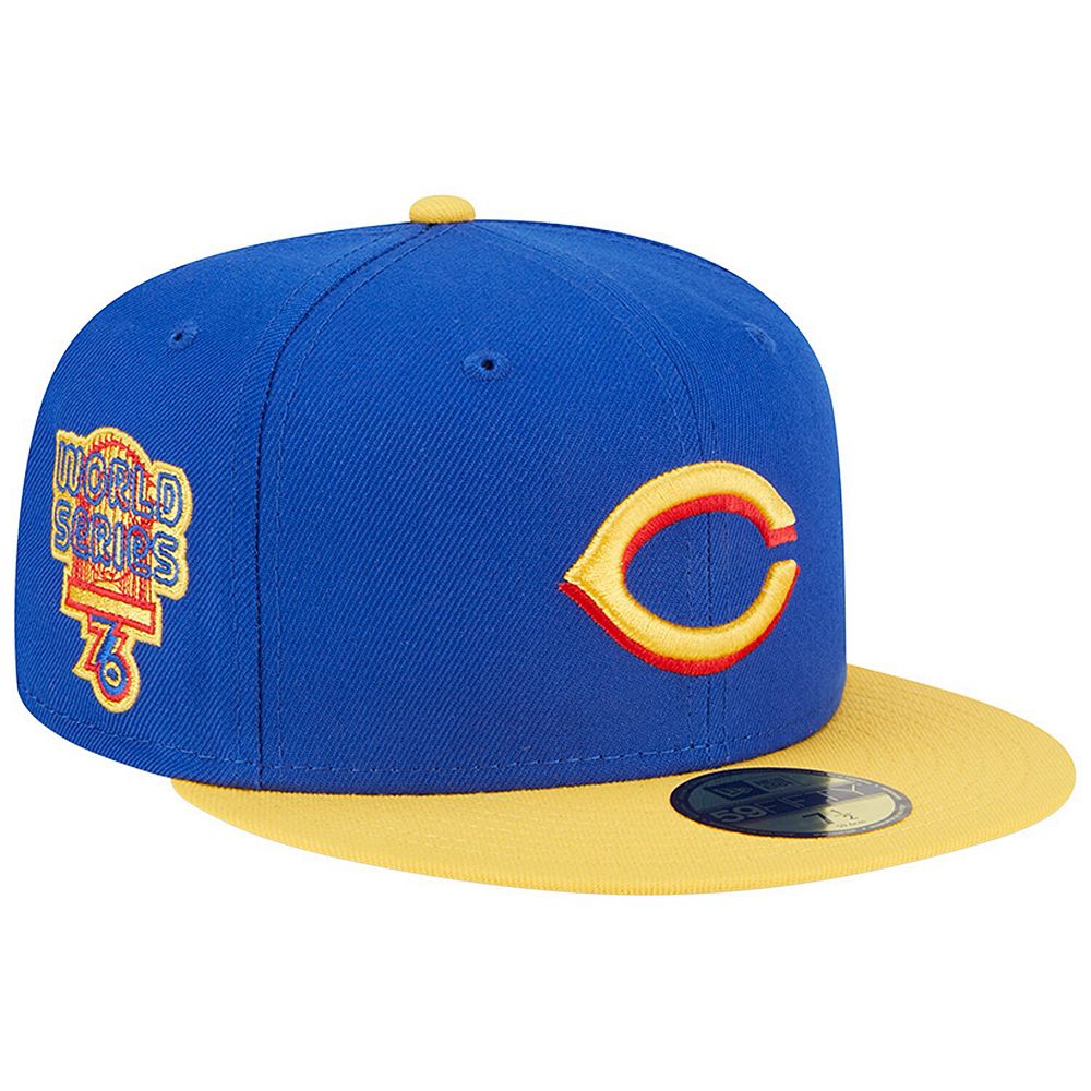 Men's New Era Royal/Yellow Cincinnati Reds Empire 59FIFTY Fitted Hat