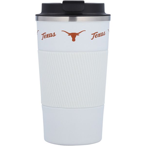 Texas Longhorns 18oz Coffee Tumbler with Silicone Grip