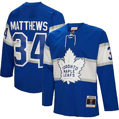 Men's Mitchell & Ness Auston Matthews Blue Toronto Maple Leafs 2017 ...