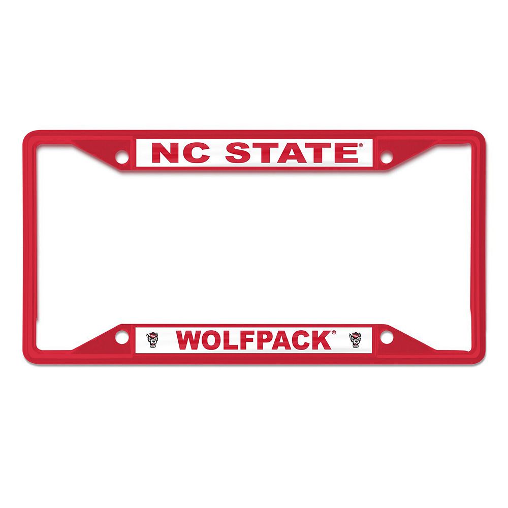 WinCraft NC State Wolfpack Chrome Color License Plate Frame