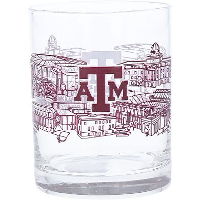 Texas A&M Aggies 14oz. Campus Rocks Glass