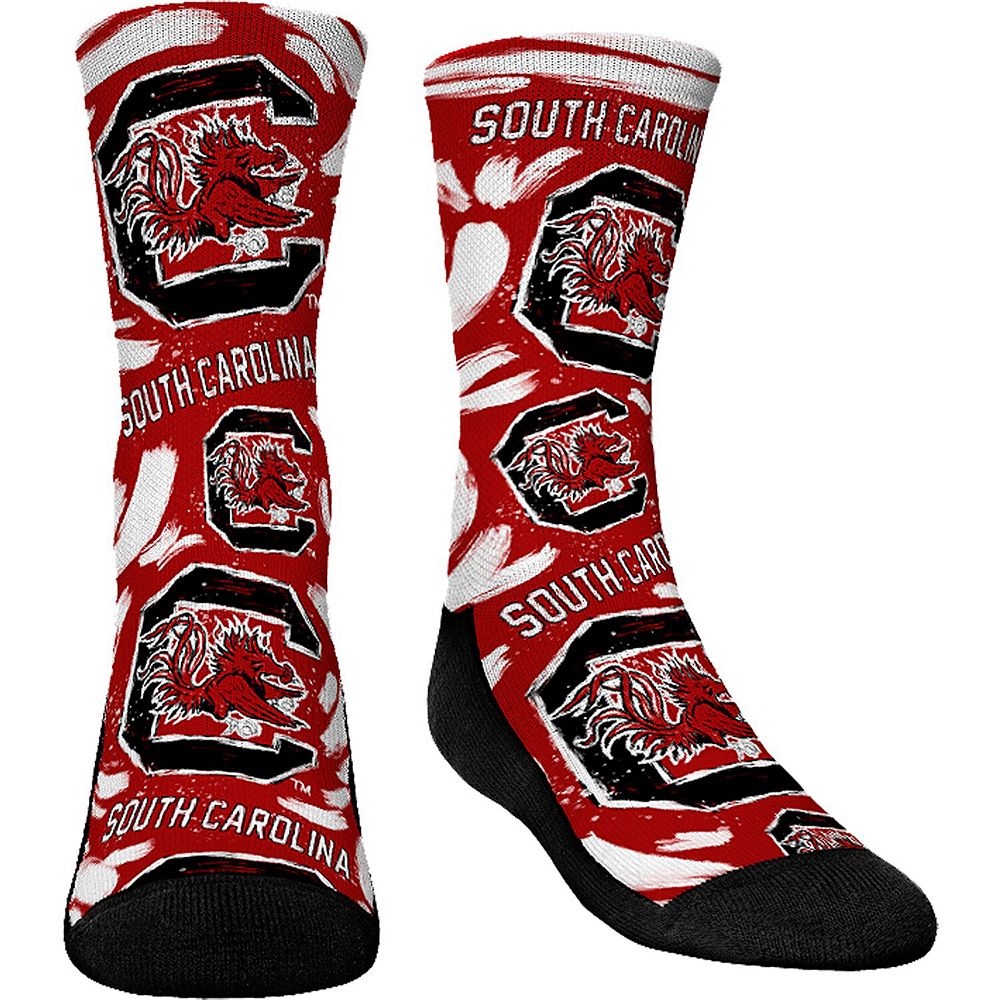 Youth Rock Em Socks South Carolina Gamecocks Allover Logo & Paint Crew ...