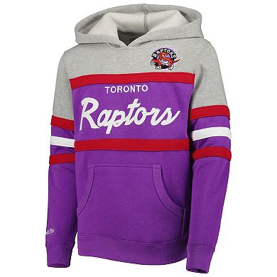 Youth Mitchell & Ness Heather Gray/Purple Toronto Raptors Hardwood ...