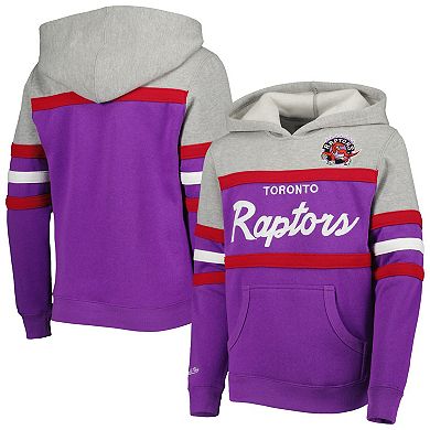 Youth Mitchell & Ness Heather Gray/Purple Toronto Raptors Hardwood ...