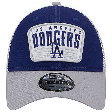Men's New Era Royal Los Angeles Dodgers Two-Tone Patch 9FORTY Snapback Hat