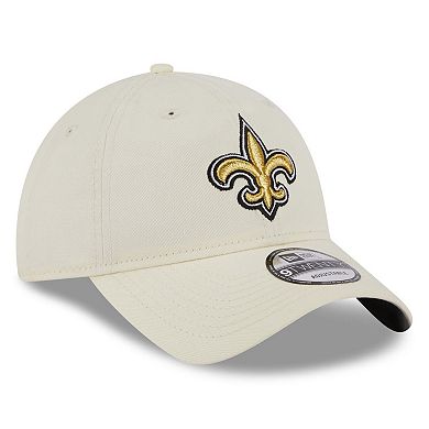 Men's New Era Cream New Orleans Saints Core Classic 2.0 9TWENTY Adjustable Hat