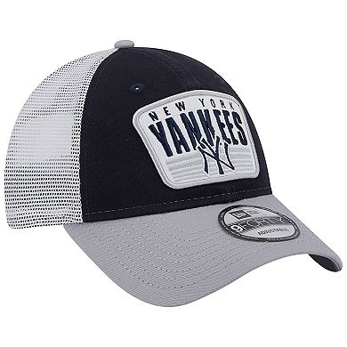 Men's New Era Navy New York Yankees Two-Tone Patch 9FORTY Snapback Hat