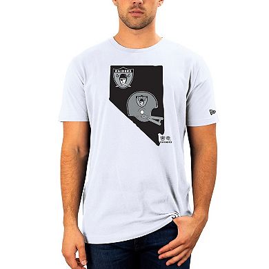 Men's New Era White Las Vegas Raiders Gameday State T-Shirt