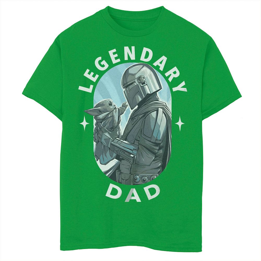 Disney's Boys 6-20 The Mandalorian & Grogu Father's Day Legendary Tee
