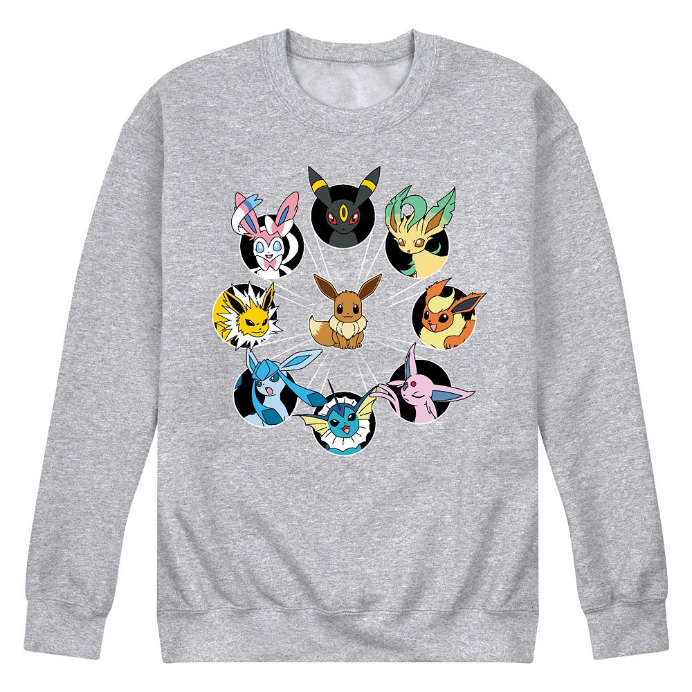 Men's Pokemon Eevee Evolution Graphic Fleece