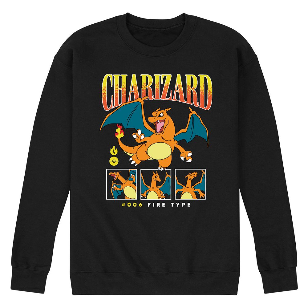 Men's Pokemon Charizard Poses Graphic Fleece