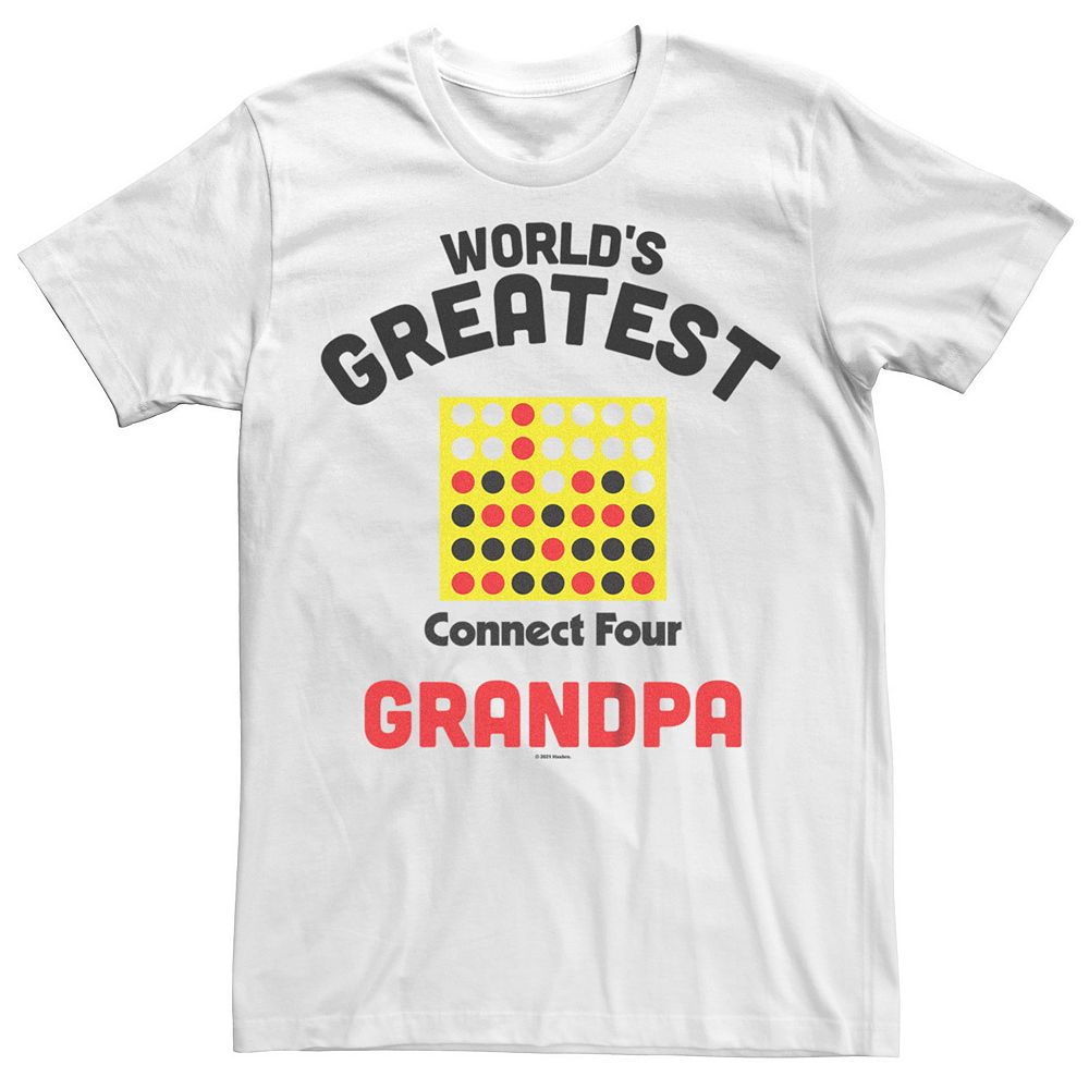 Big & Tall Connect Four World's Greatest Grandpa Graphic Tee