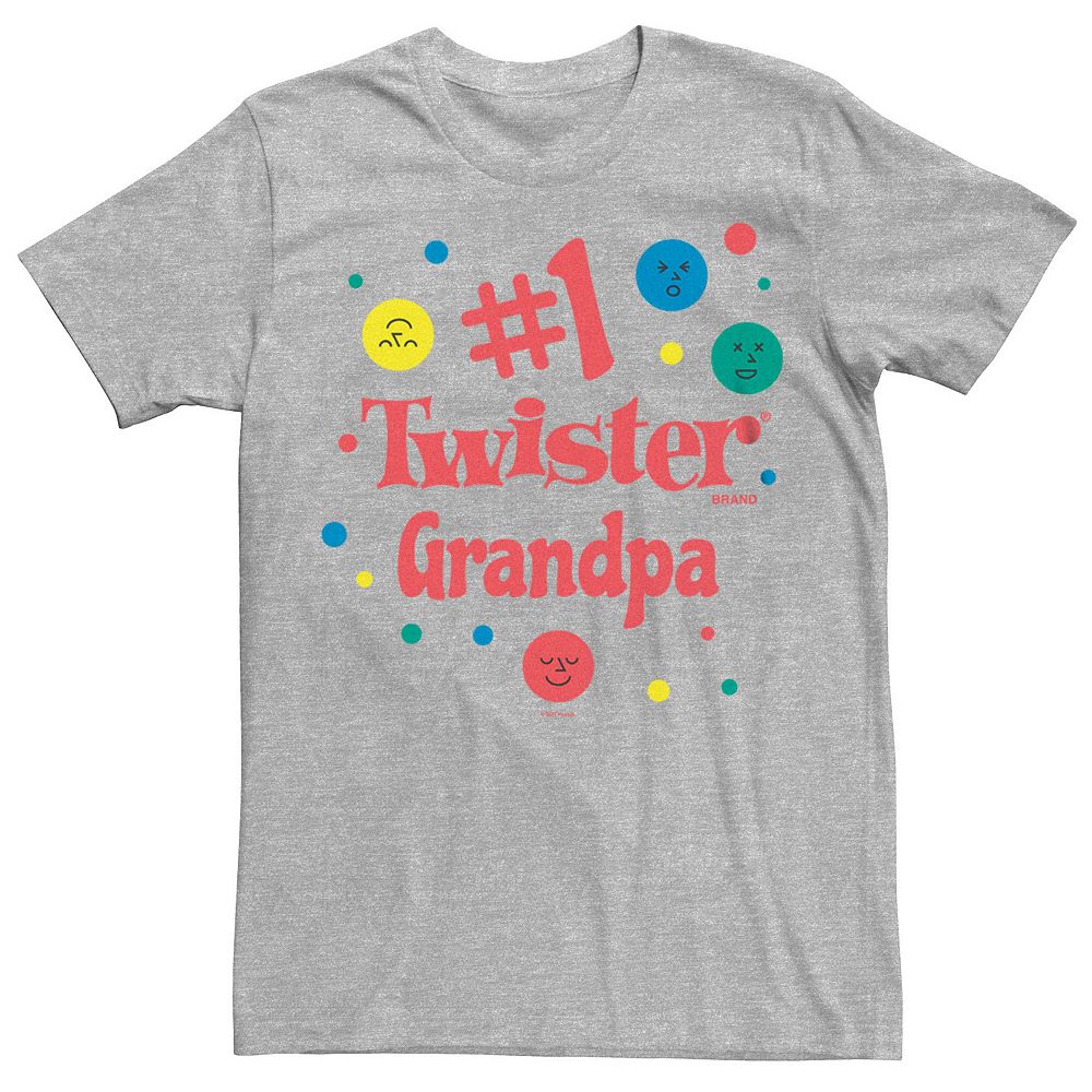 Men's Twister Grandparents Day #1 Grandpa Graphic Tee