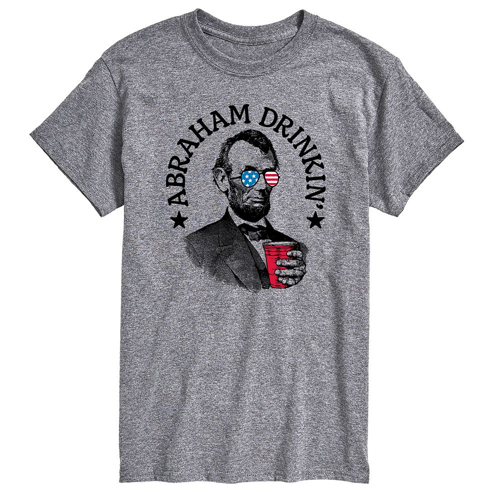 Big & Tall Abraham Drinkin Graphic Tee