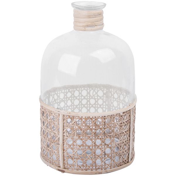 Home Essentials 12-in. Rattan wrapped Bottle