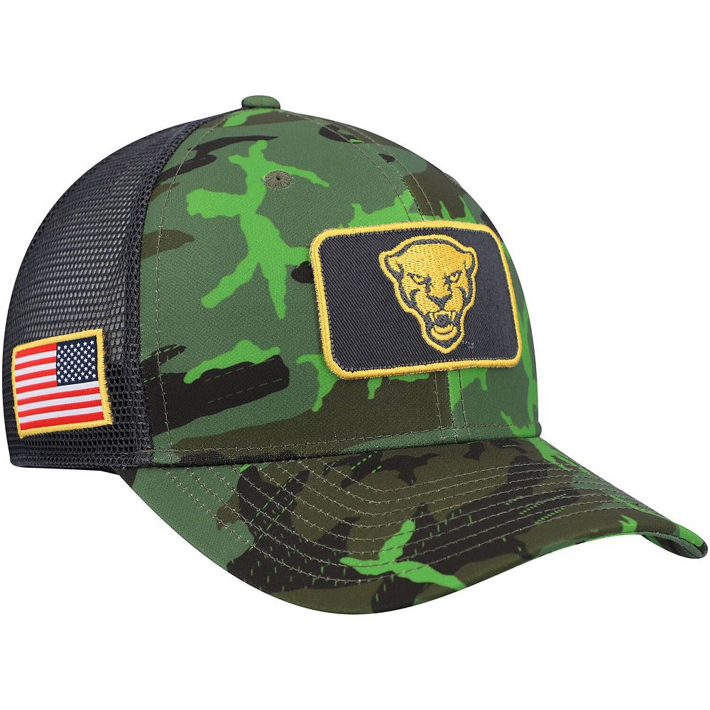 Men's Nike Camo/Black Pitt Panthers Classic99 Veterans Day Trucker ...
