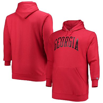 Men's Champion Red Georgia Bulldogs Big & Tall Reverse Weave Fleece ...