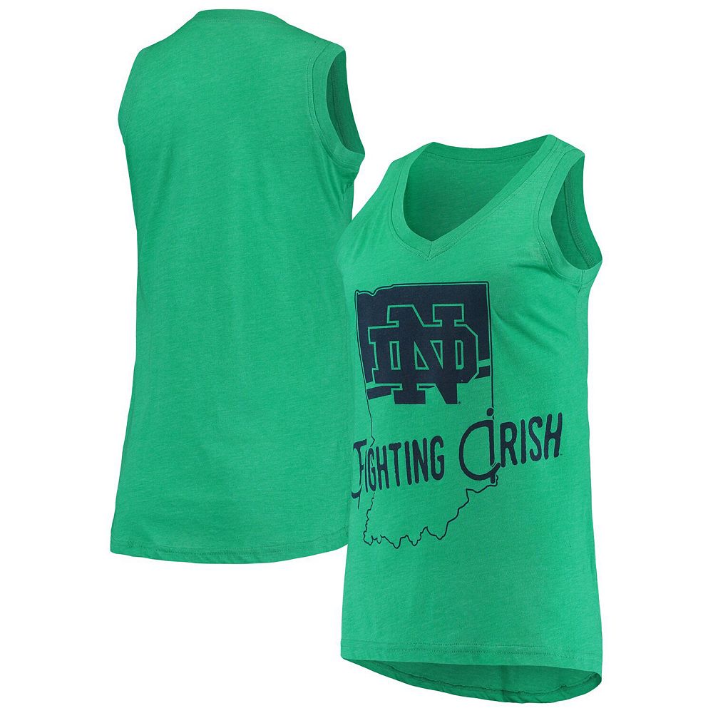 Women's Pressbox Heathered Green Notre Dame Fighting Irish Ferris ...