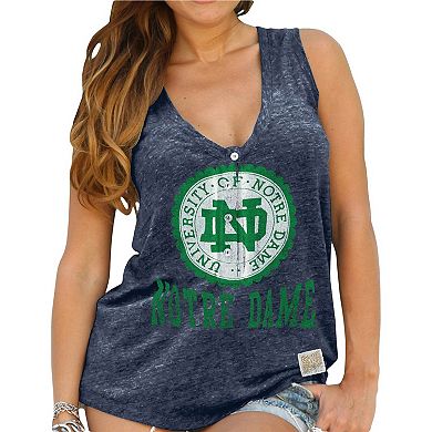 Women's Original Retro Brand Navy Notre Dame Fighting Irish Relaxed ...