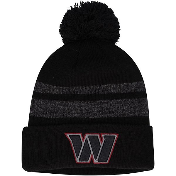 Men's New Era Black Washington Commanders Dispatch Cuffed Knit Hat With Pom