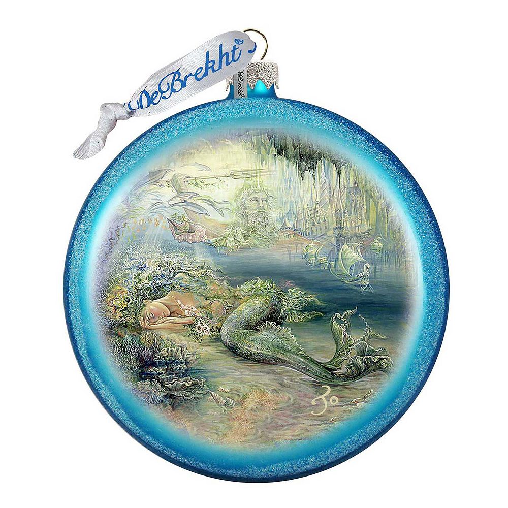G.Debrekht Mer Angel Glass Ornament by Josephine Wall DecorCoastal Sea ...