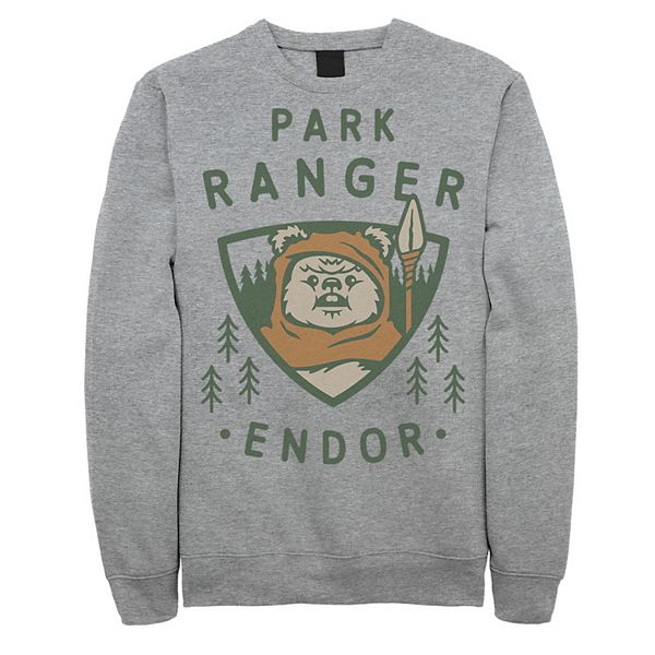 Big & Tall Star Wars Ewok Park Ranger Endor Fleece Sweatshirt