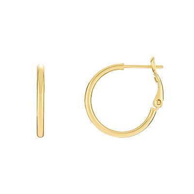 PRIMROSE 24k Gold Plated Hoop Earrings