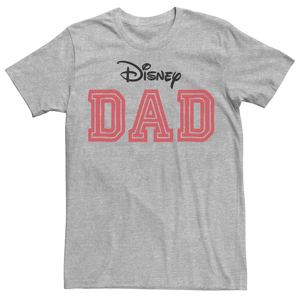 Disney's Dad Large Collegiate Font Men's Graphic Tee