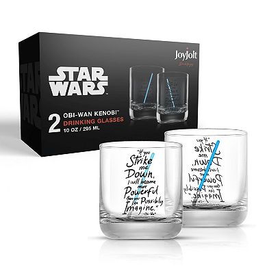 JoyJolt Star Wars Obi-Wan Kenobi Lightsaber Collection 10-oz. Short ...